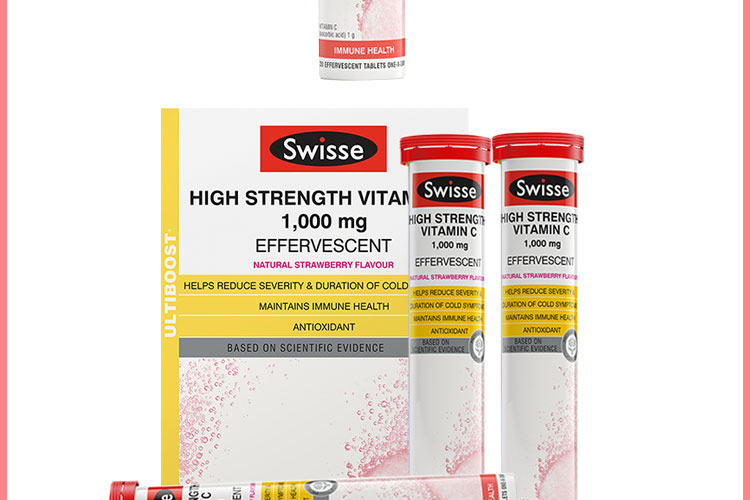 Swisse 高浓度维生素C泡腾片1000mg 60粒